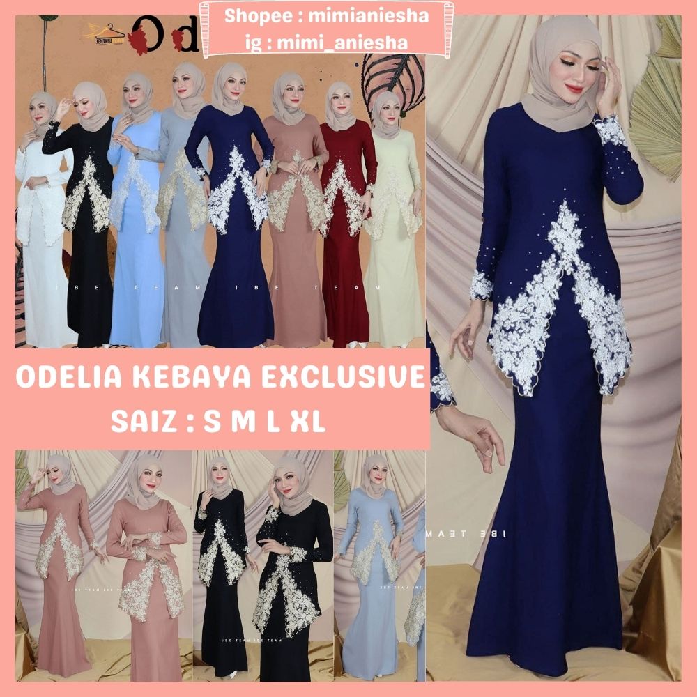 Odelia Kebaya Exclusive Kebarung Moden Kebarung Lace Baju Tunang Nikah ...