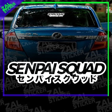 * STICKER KERETA SENPAI SQUAD ANIME THAI JDM MYVI AXIA ALZA BEZZA EXORA ...