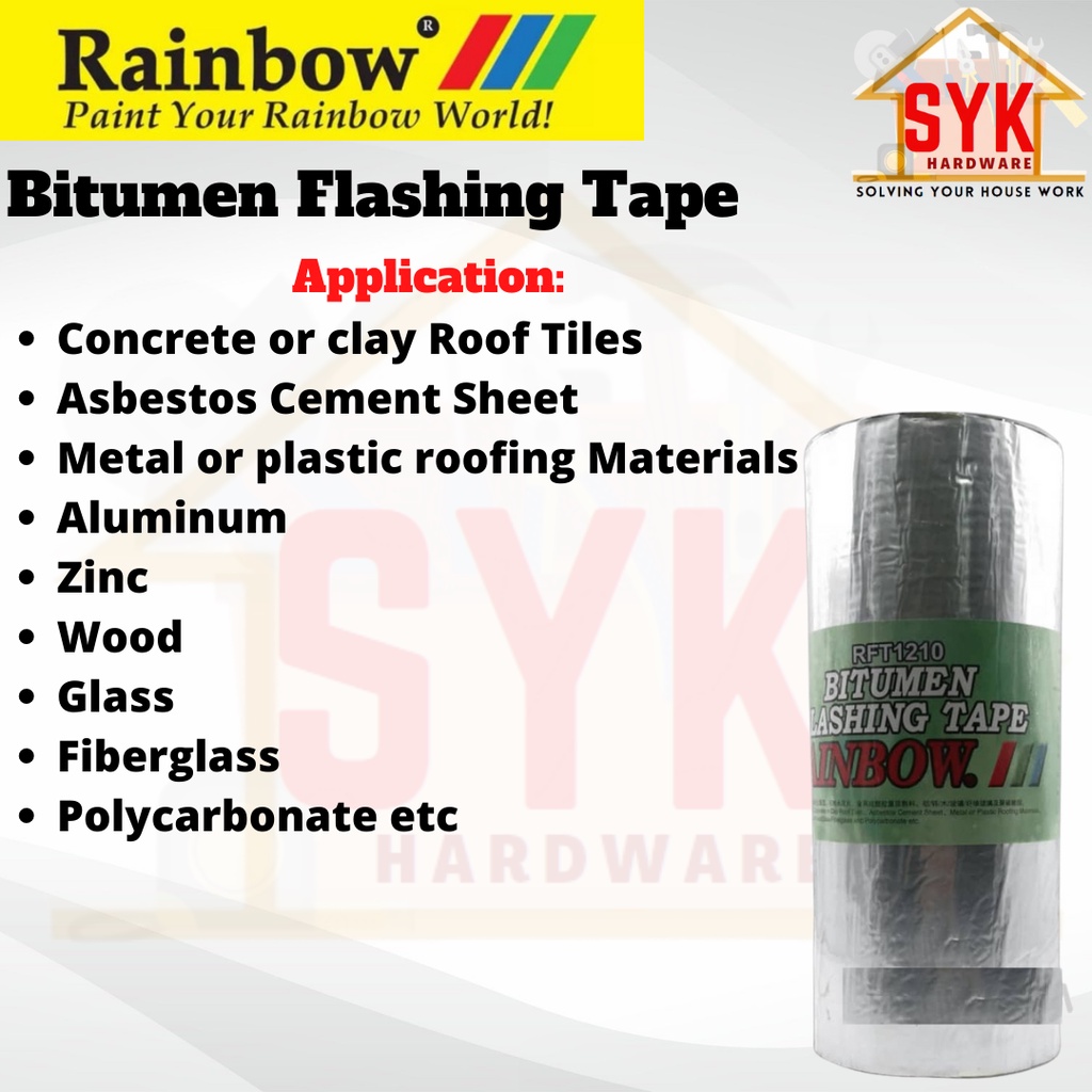SYK Rainbow Flashing Roofing Sealing Tape Dry Fix Bitumen Poly Tape ...
