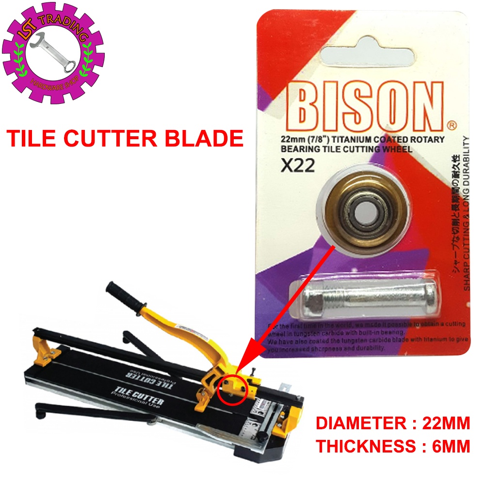 Bison tile cutter blade / pisau mesin tile / tile roller cutter / pisau ...