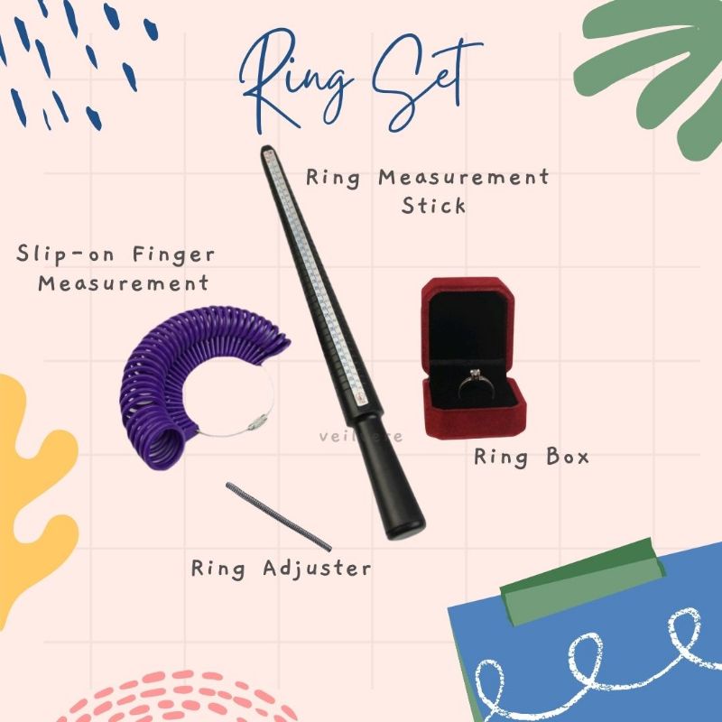Ring Size Set Ring Measurement Stick Slip On Finger Measurement Ring ...