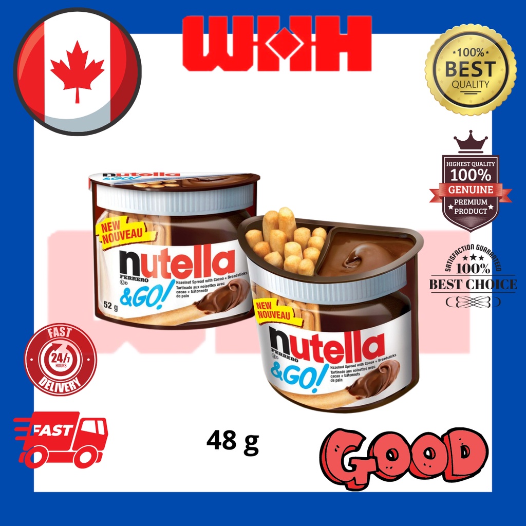 Nutella Go Ferrero Nutella & Go! Stick Hazelnut Spread With Cocoa ...
