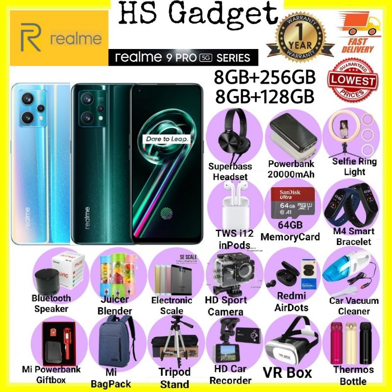 Realme 9Pro+ 5G [8GB+256GB] Realme 9Pro 5G[8GB+128GB] Global Version Original Realme Malaysia ...