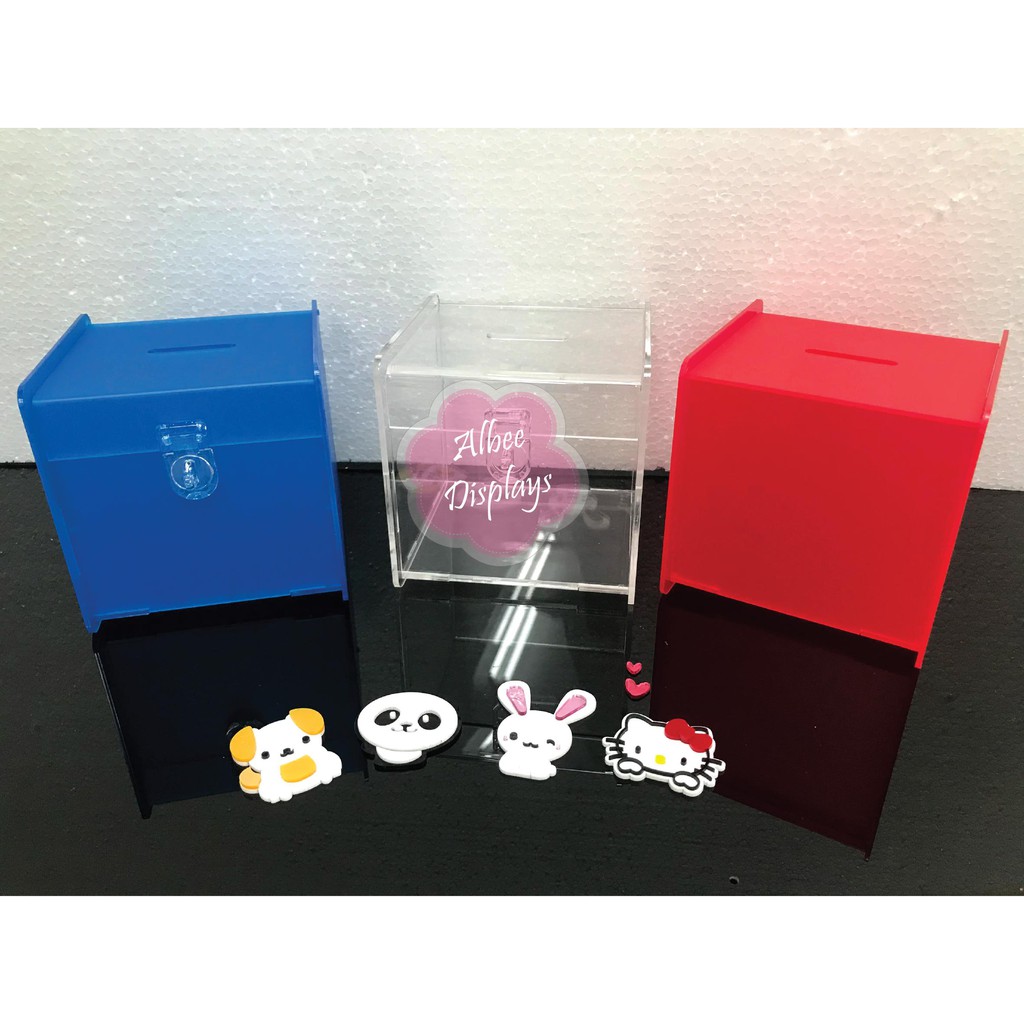 Acrylic Donation Box / Suggestion Box / Money Box / Tabung Derma / 存钱箱 ...