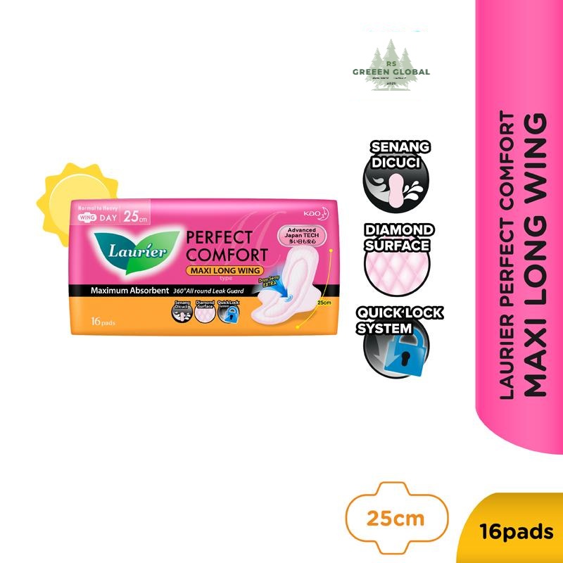 LAURIER Super Maxi Long Wing (25cm x 16s) | Shopee Malaysia