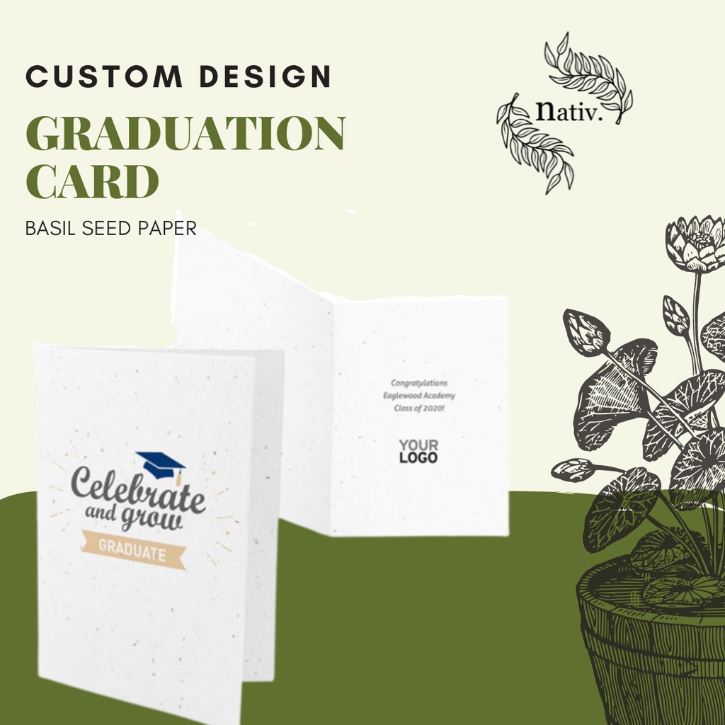 Celebrate & Grow Graduation Plantable Seed Cards | Shopee Malaysia