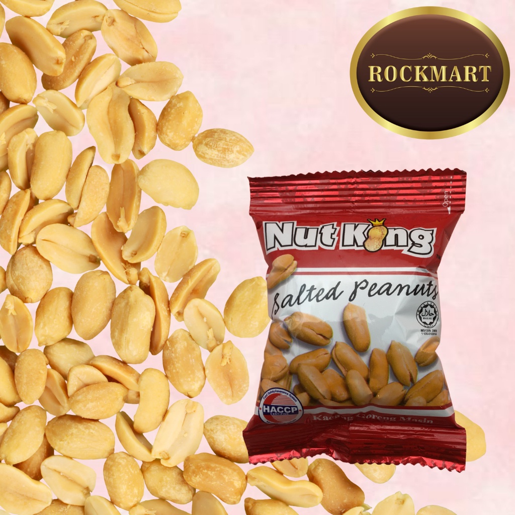 NUT KING-6 PACKS X 12G KACANG GORENG MASIN-SALTED PEANUTS-FAMOUS HALAL ...
