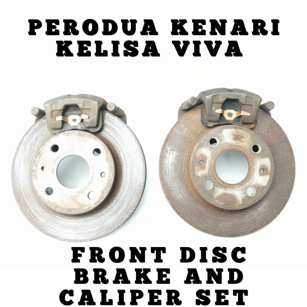 Brake Disc With Caliper / Brake Depan Perodua Kenari Kelisa Viva 9.5 ...