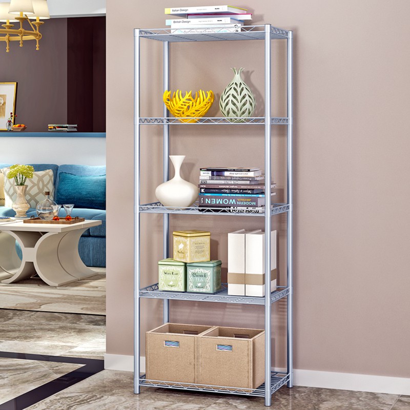 5 Tiers Steel Compartment Rack Office Kitchen Organizer Rak Besi 5 ...