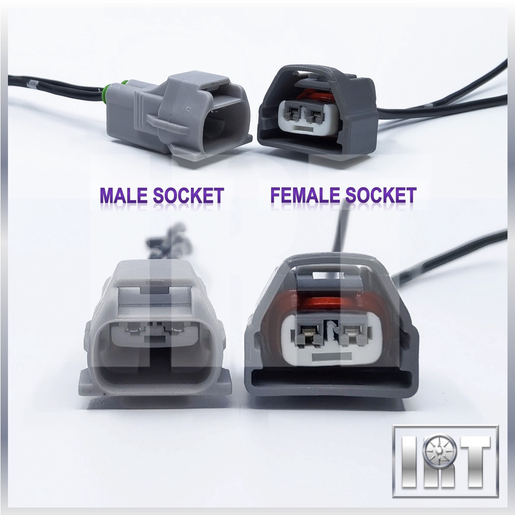 2 Pin Oxygen Sensor Exhaust Front Parking Light Socket Myvi Alza Toyota ...