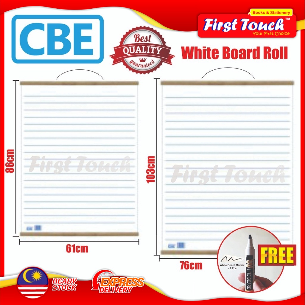 CBE White Board Roll (24'' x 36'' / 31'' x 43'') WhiteBoard Roll For ...
