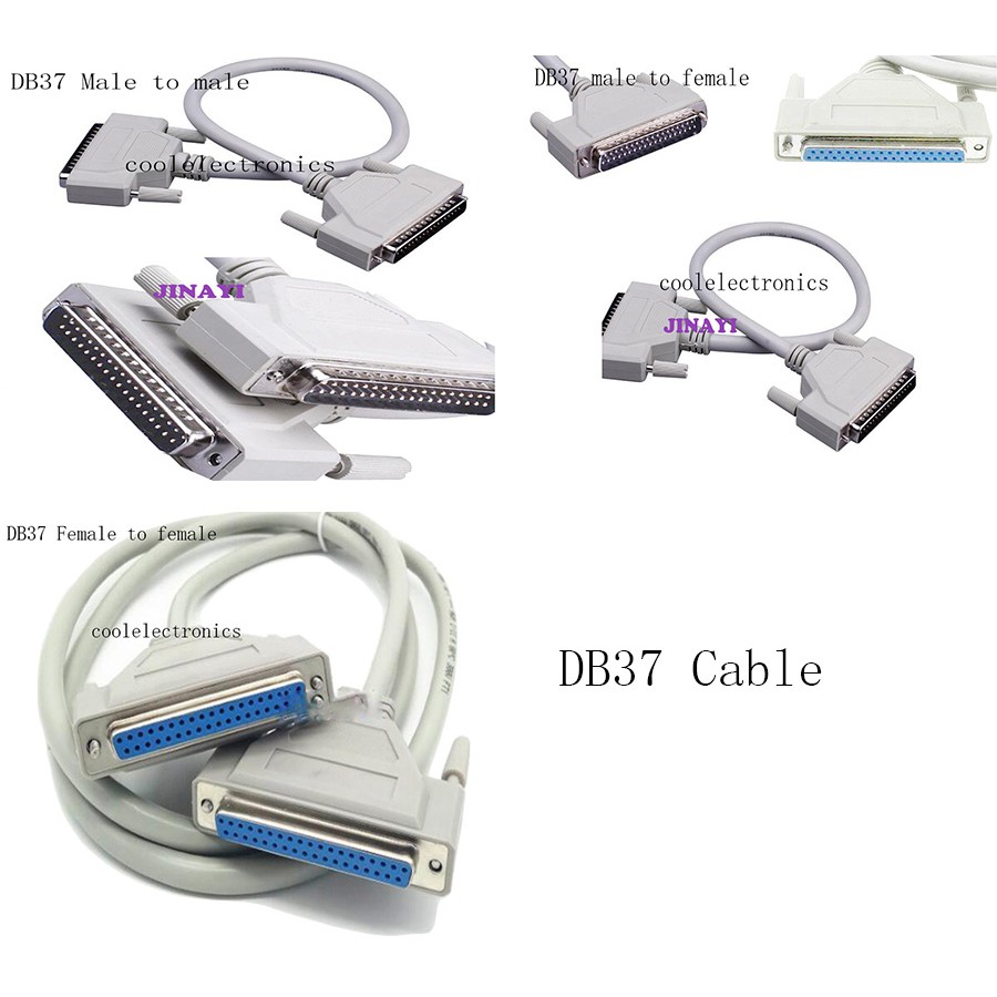 37 Pin DB37 Male Female DB37 Serial Port Extend DATA Cable 1.5m ...