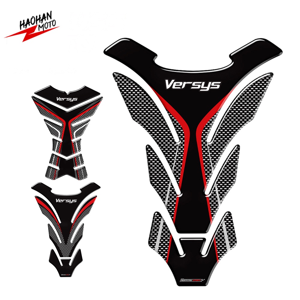 For Kawasaki Versys 650 1000 X300 Versys-X Tankpad 3D Motorcycle Tank ...