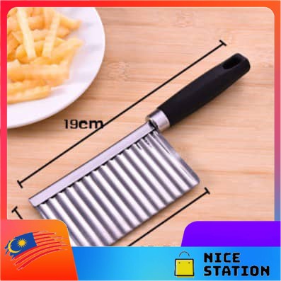 Quality Stainless Steel Potato Chip Vegetable Crinkle Wavy Cutter ...