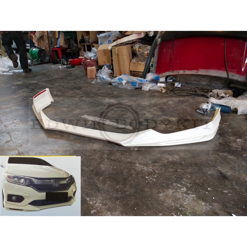 Honda City 2017 GM6 Modulo Front Skirt Abs Bodykit depan Skirt ABS ...