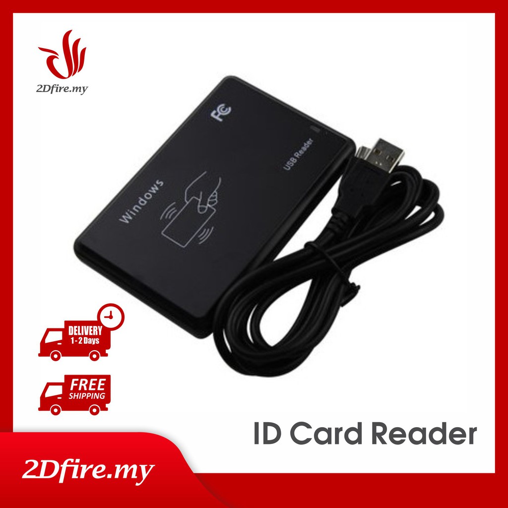 2Dfire ID Card Reader RFID Desktop USB Card Reader Smart Card Reader ...