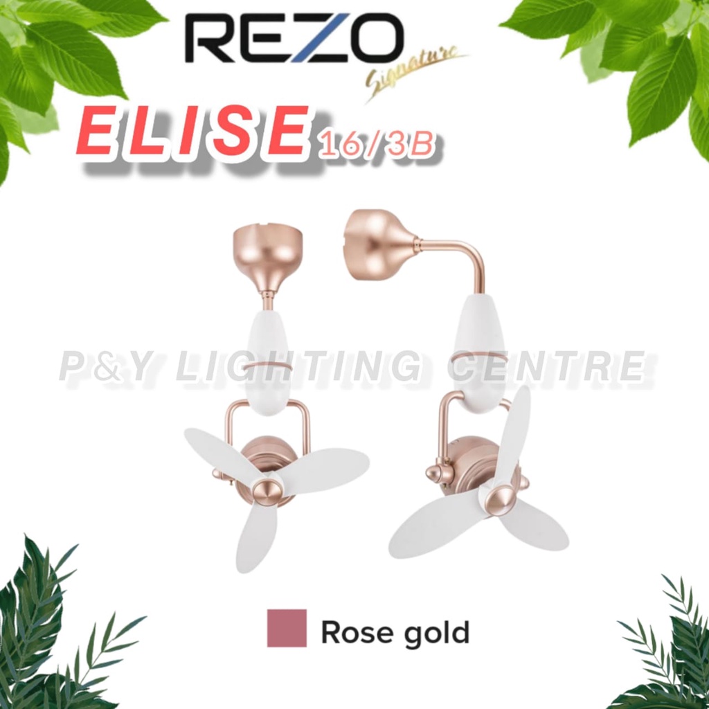 REZO Elise 3B/16" DC Remote Ceiling & Wall Fan | Shopee Malaysia