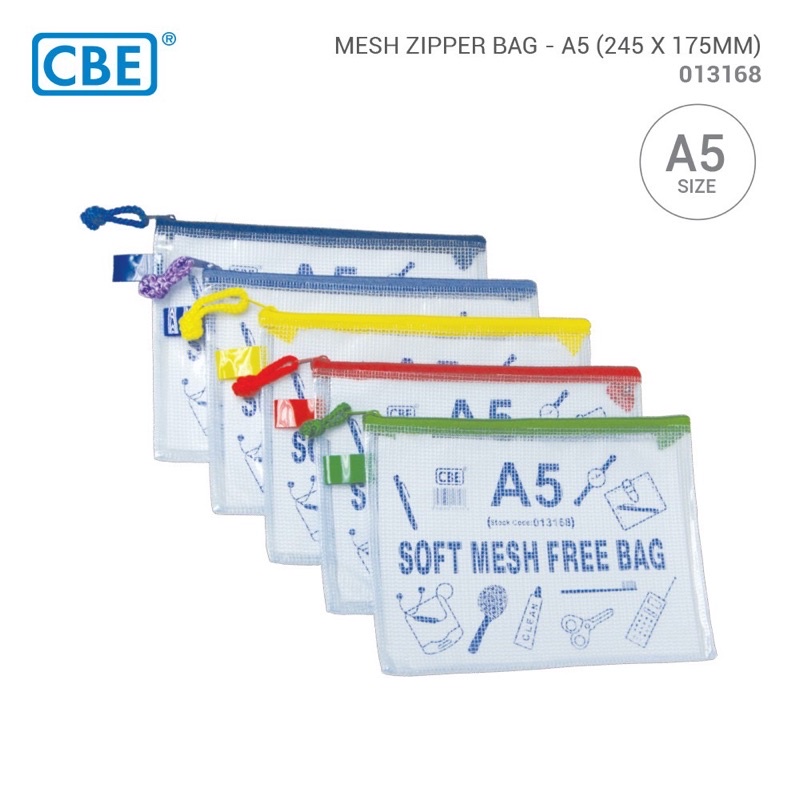 CBE SOFT MESH FREE BAG PLASTIC HOLDER WITH ZIP /Mesh Zipper Bag(B6/A5 ... CBE SOFT MESH FREE BAG PLASTIC HOLDER WITH ZIP /Mesh Zipper Bag(B6/A5 ...