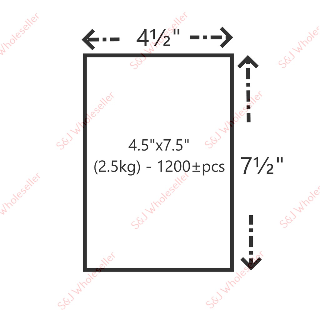 ️ 0.04 PP Plastic Bag Transparent Plastik Clear thick thin 2kg 2.5kg ...