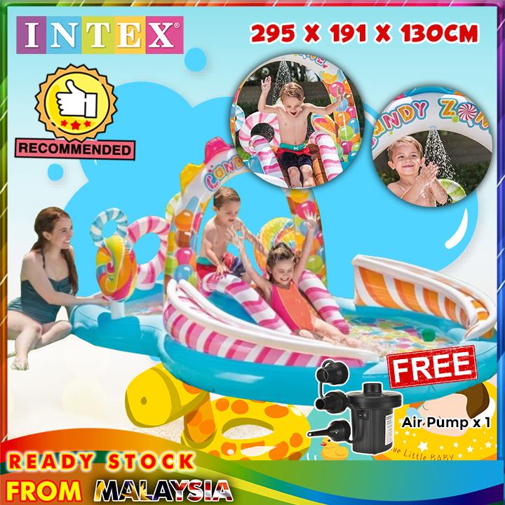 INTEX 57149 Candy Zone Play Center Children Toy Play Ground Inflatable ...