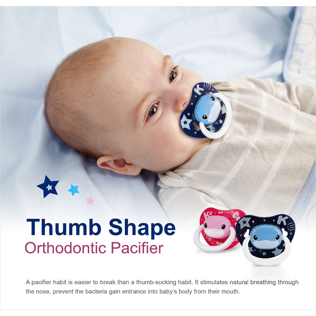 KUKU duckbill Thumb Shape Orthodontic Pacifier | Shopee Malaysia