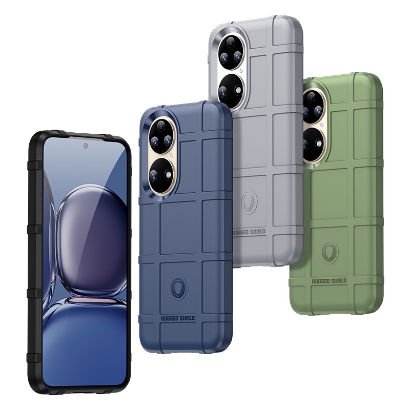 Huawei P50 Rugged Shield Thick TPU Shockproof Case Cover Protection ...