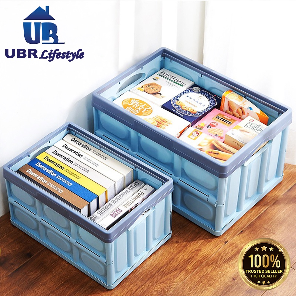 30L 56L Multipurpose Collapsible Foldable Container Storage Box Kotak ...