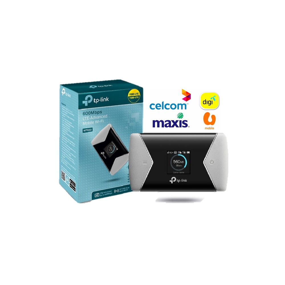TP-Link M7650 600Mbps Wireless Dual Band 4G LTE Advanced Mobile WiFi ...