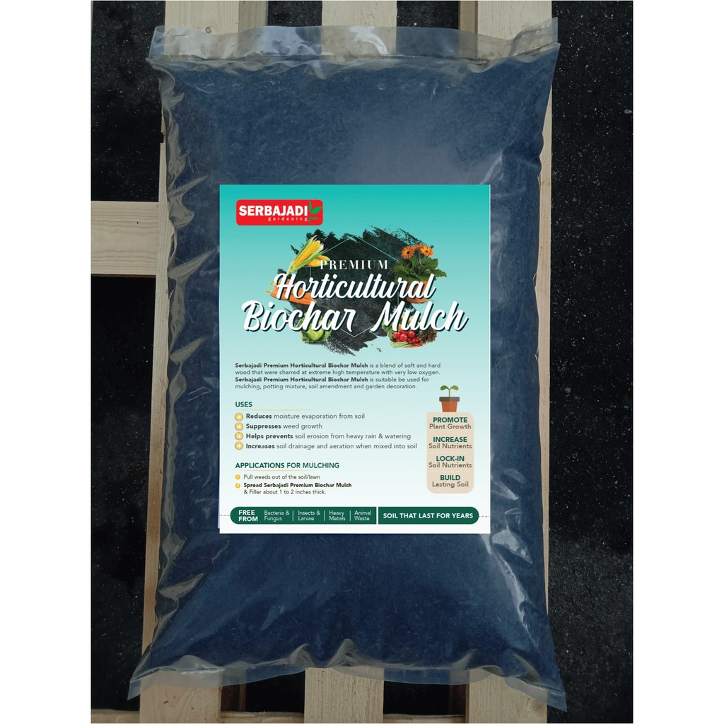 Serbajadi Horticultural Biochar Mulch 5L | Shopee Malaysia