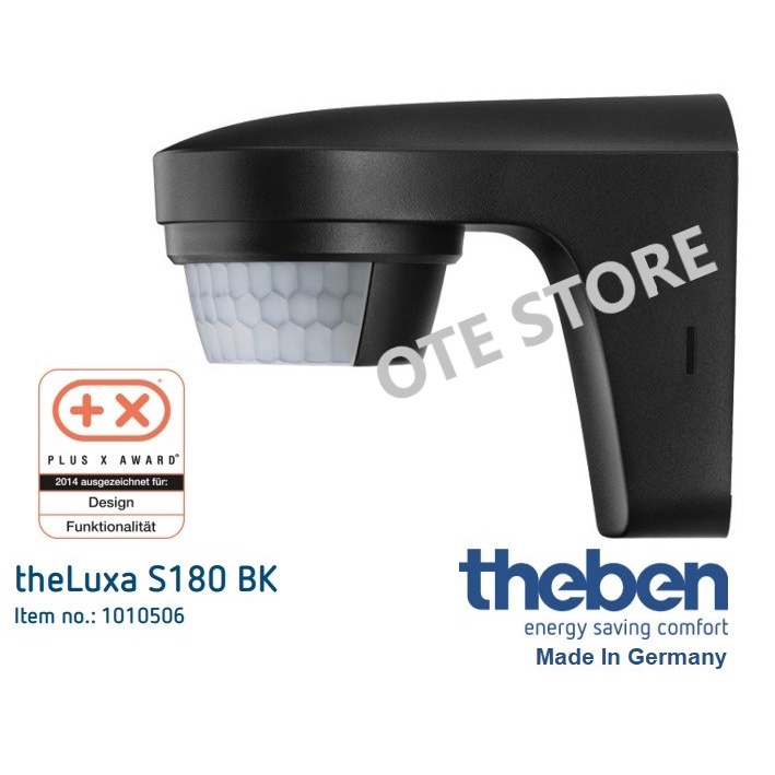Theben S180 theLuxa IP55 Outdoor 180° Motion Sensor (Germany) (Black/White) | Shopee Malaysia