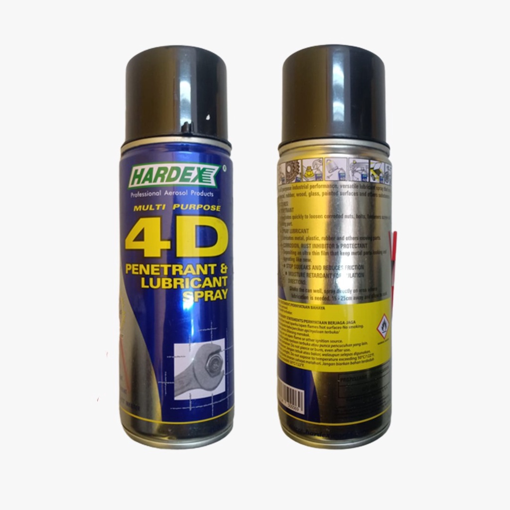 HARDEX MULTI PURPOSE 4D PENETRANT & LUBRICANT SPRAY | Shopee Malaysia
