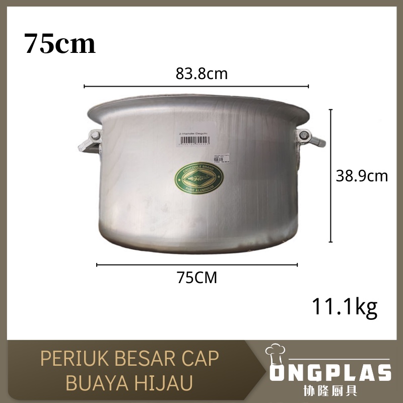 😎READY STOCK😎SAIZ 55CM-95CM/ PERIUK CAP BUAYA HIJAU/PERIUK CATERING ...