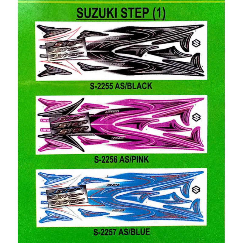 🔥OFFER🔥Body Sticker SUZUKI STEP ALL COLOR | Shopee Malaysia