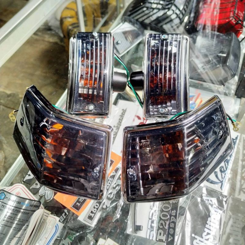 New PX Smoke Turn Signal Lights Row Vespa PX Excel Exclusive Strada ...