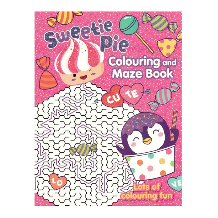 Sweetie Pie Colouring And Maze Fun Activity Book For Kids | Shopee Malaysia