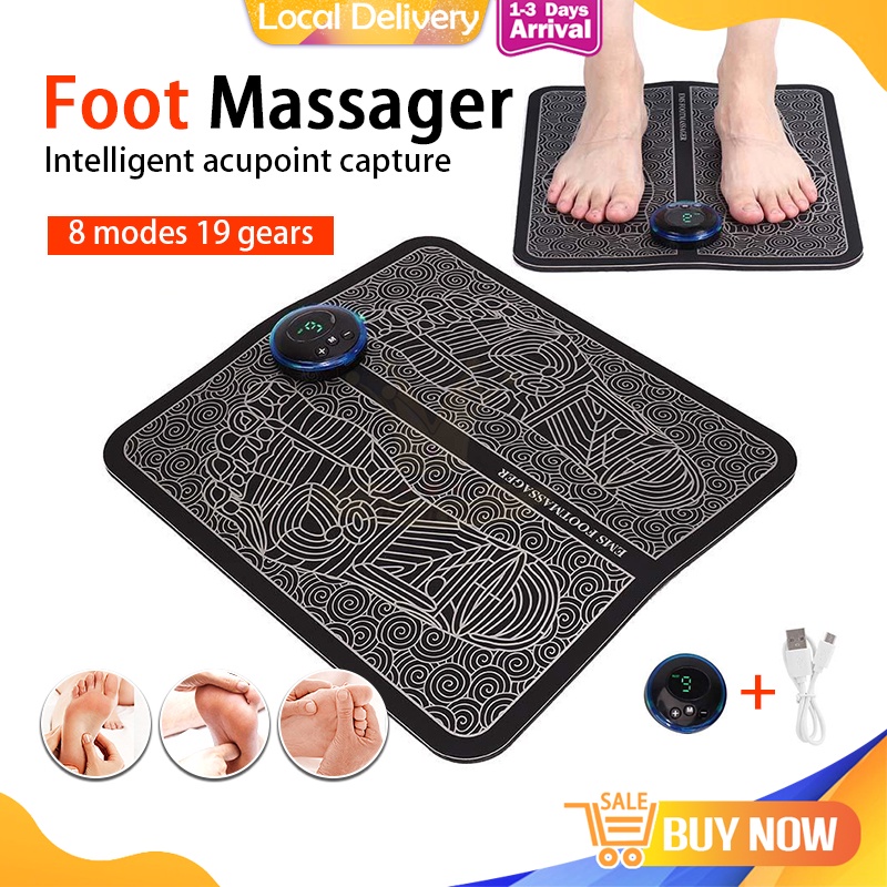 Electric Ems Foot Massage Pad Pengurut Kaki Hot Feet Acupuncture 5920