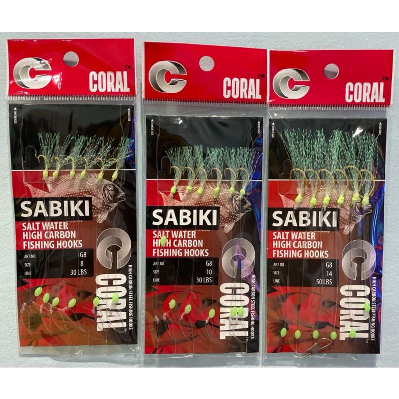 (READY STOCK) C CORAL SABIKI APPOLLO HOOK (RED) | Shopee Malaysia