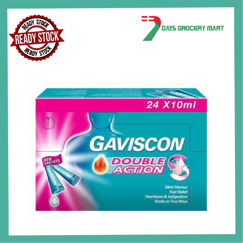 7DAYS: Gaviscon Double Action Sachet 10ml x 24's/Double Action Gaviscon ...