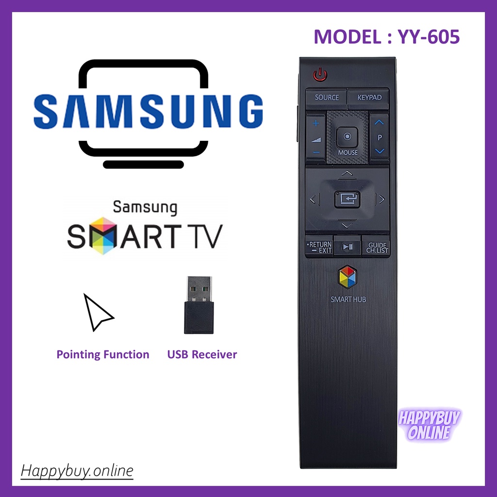 Samsung Smart LED TV Remote Control YY-605 Samsung LED Magic Cursor ...