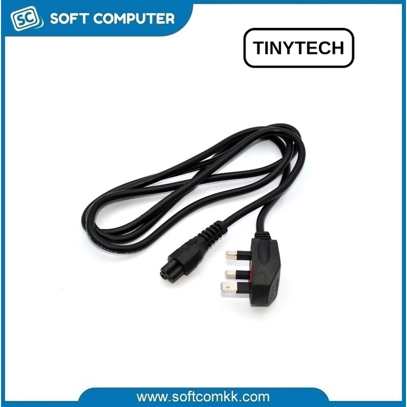 Tinytech Laptop Power Cord 3 Prongs WIth Fuse 1.8 Meter For ( Laptop ...