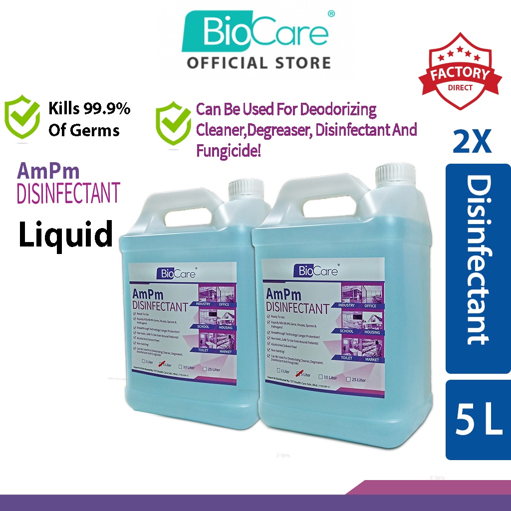 Biocare Ampm Disinfectant Kills Gems (2 x 5 Liter) | Shopee Malaysia
