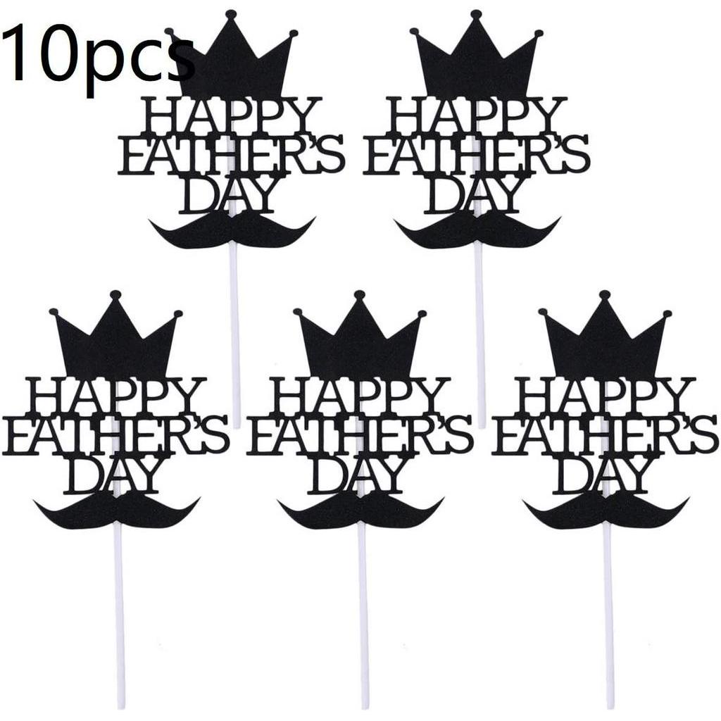 Three Styles Happy Fathers Day Cake Decoration I Love Dad Happy Dad