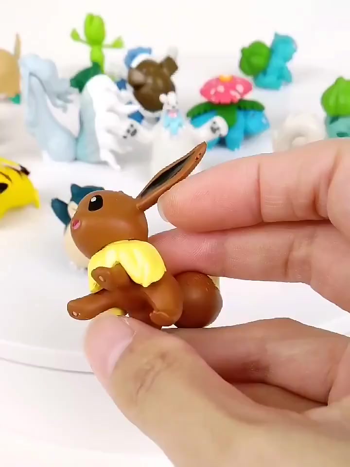 Anime Pokemon Figures Litten Action Figures Pikachu Figures Bulbasaur ...