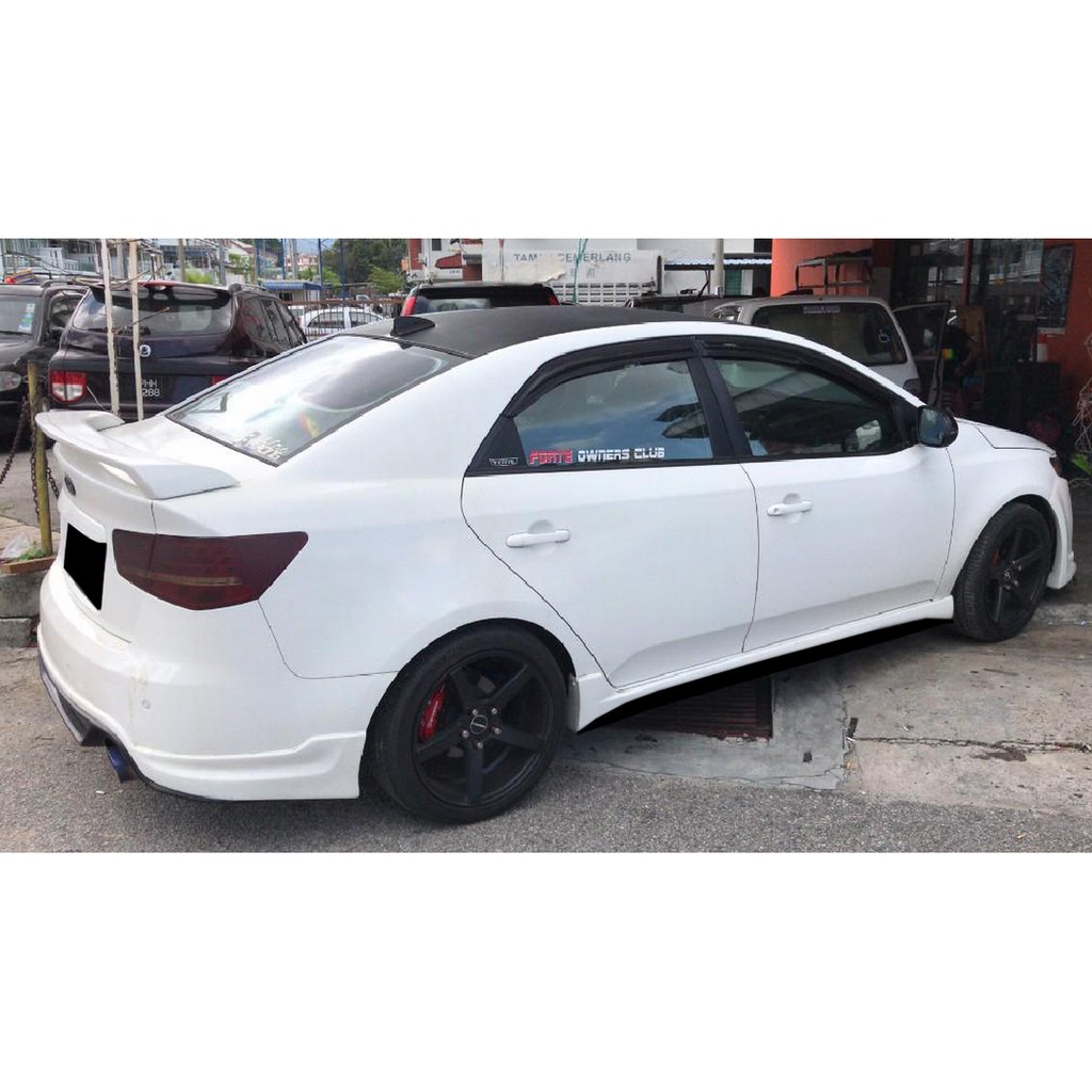 **KIA FORTE 2009 - 2013 ( TOMATO ) SPOILER - FRP | Shopee Malaysia