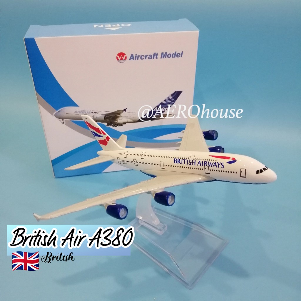 Latest Aeroplane/ 12 Aircraft Model-British Air A380 | Shopee Malaysia