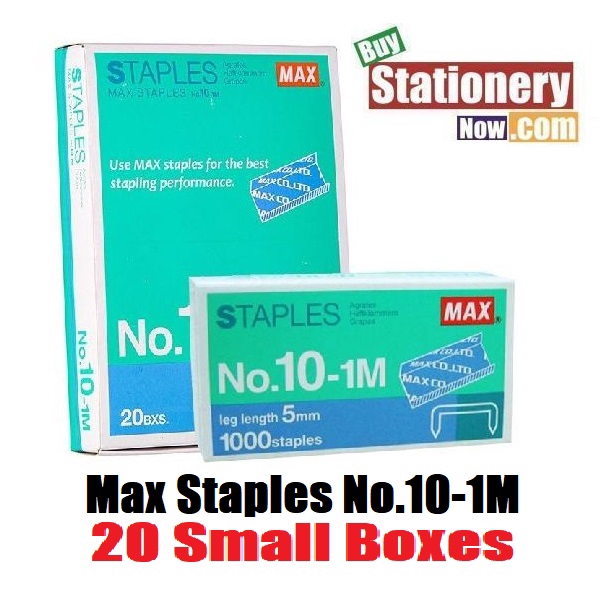Max Stapler Bullet 10-1M (20 small boxes) | Shopee Malaysia