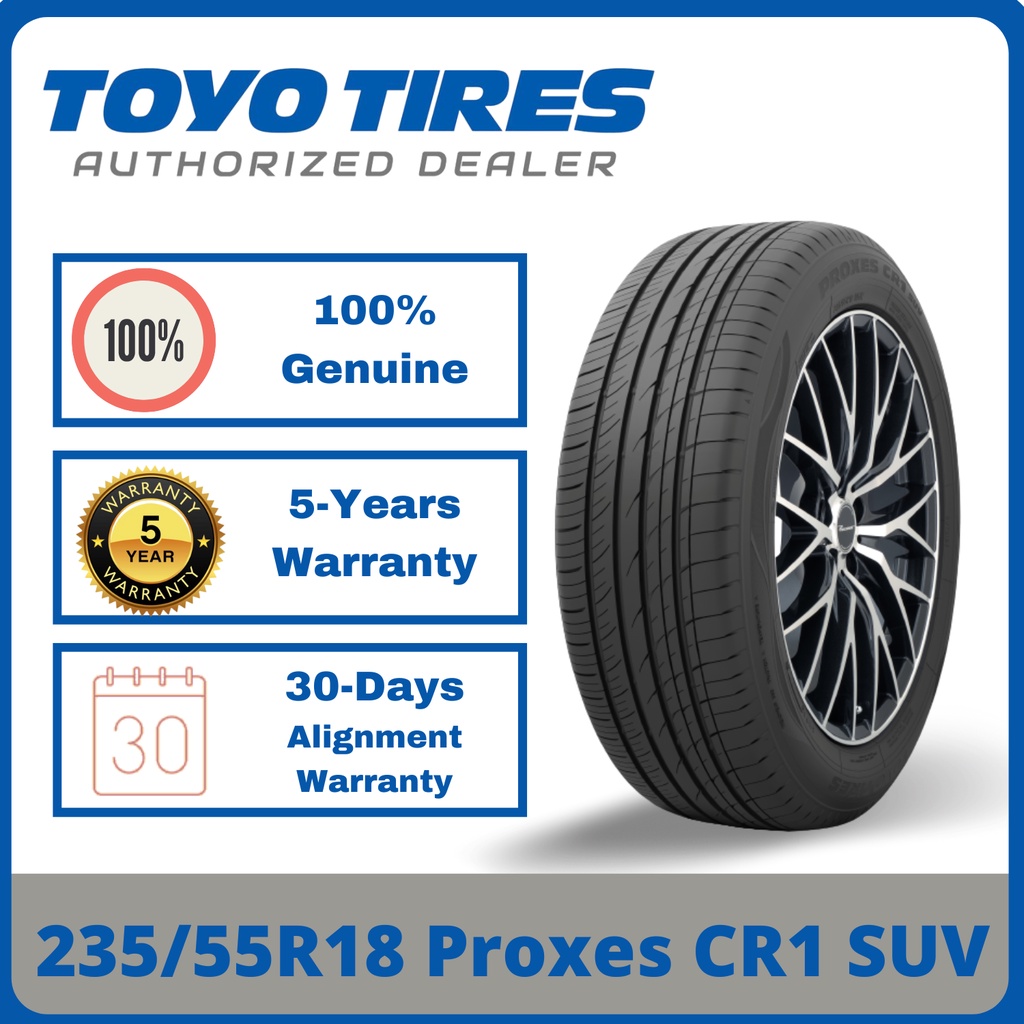 235/55R18 Toyo Tires Proxes CR1 SUV *Year 2023/2024 | Shopee Malaysia