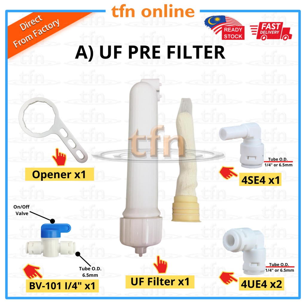 TFN Ultra Filter 10”, Washable UF, Sediment Water Filter 10”, Water ...