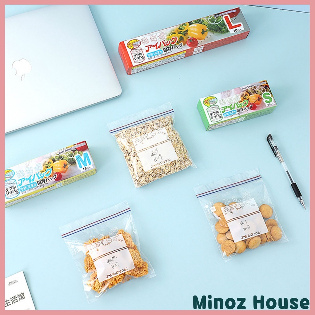 Fresh Zipper Bag Food Storage Reusable Seal Bag Freezer Ziplock 食品密封保鲜袋 ...