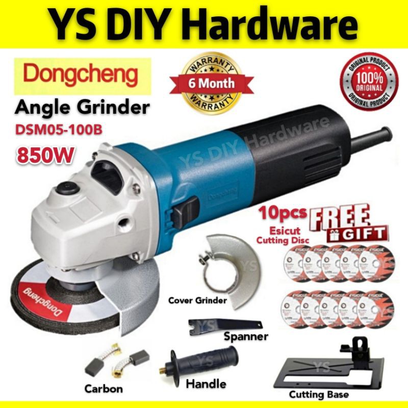 Dongcheng DSM05-100B 850W 4" Angle Grinder | Shopee Malaysia